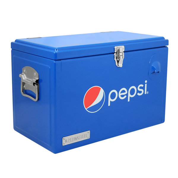 Permasteel Pepsi 21-Quart Small Portable Steel Ice Chest Beverage ...