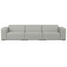 Simpli Home Rex Large 3-Seater Sofa in Pale Grey, Modern Performance ...