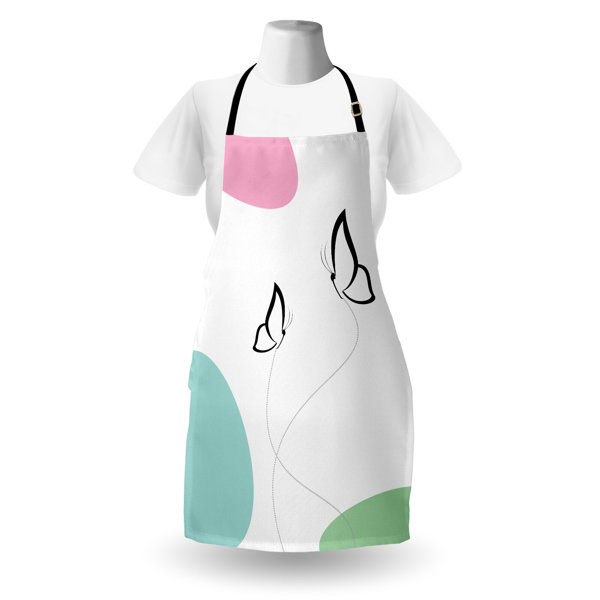 Bless international East Urban Home Butterfly Apron Unisex, Cheerful ...