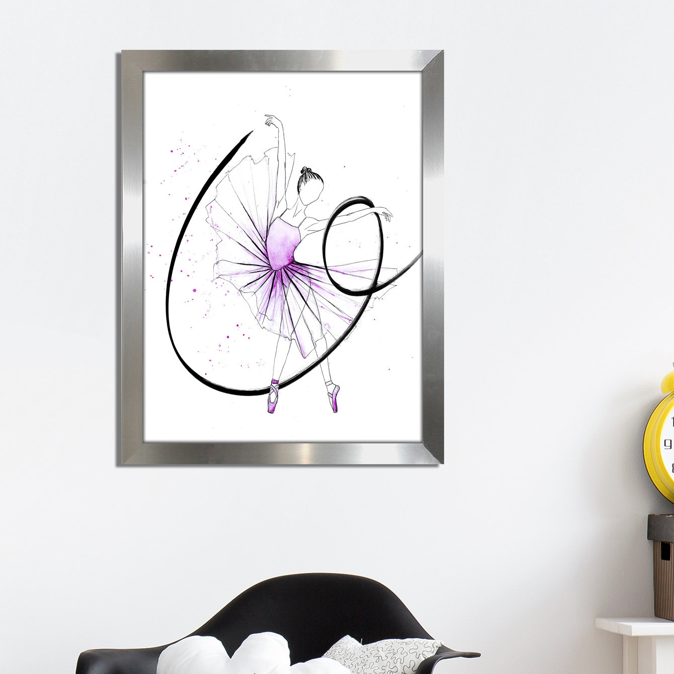 Zoomie Kids 'Dancing Ballerina I' - Print | Wayfair