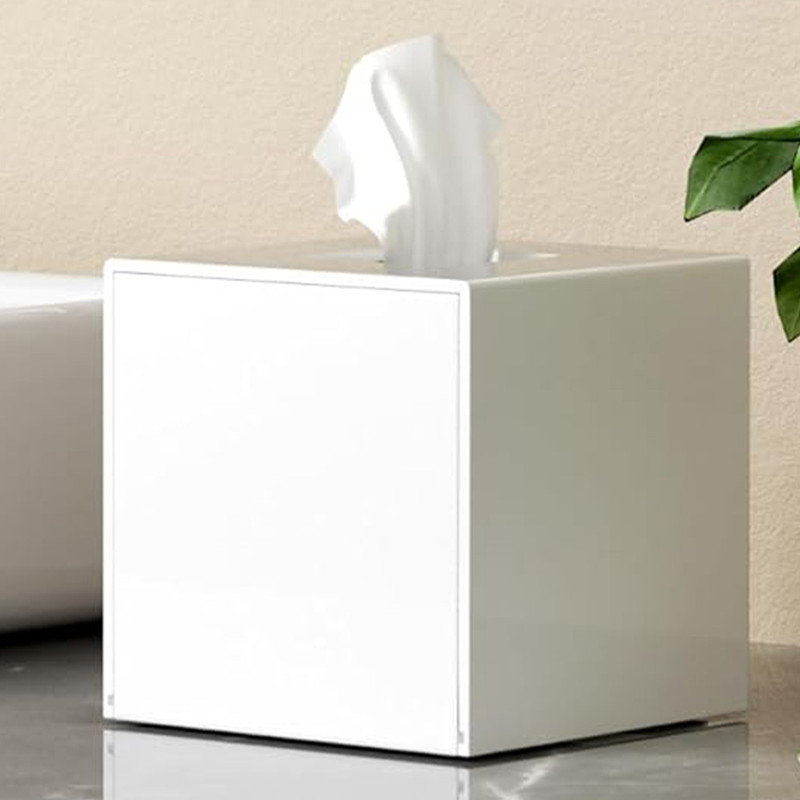 Latitude Run® Tissue Box Cover,Square Acrylic Tissues Paper Holder for ...