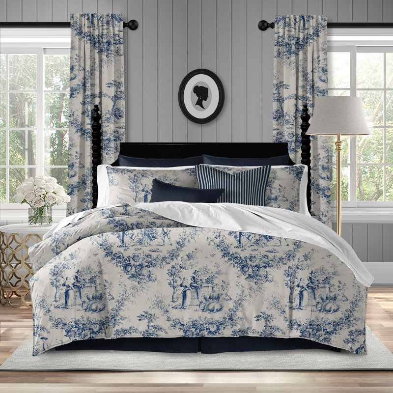 The Tailor's Bed Alsace Cotton Toile Duvet Cover Set | Wayfair
