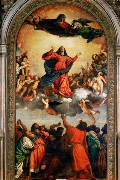 East Urban Home The Assumption Of The Virgin, 1516-18 by Titian - Art ...