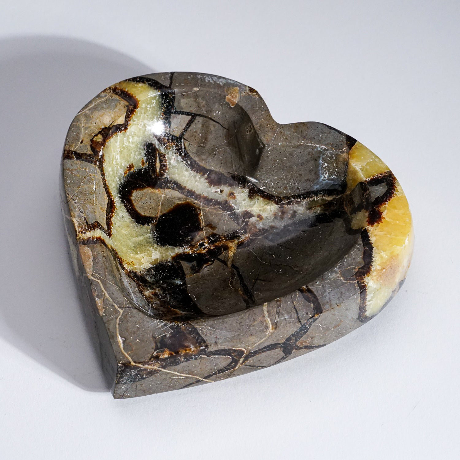 Astro Gallery of Gems Polished Septarian Heart Shaped Dish (1.7 Lbs ...