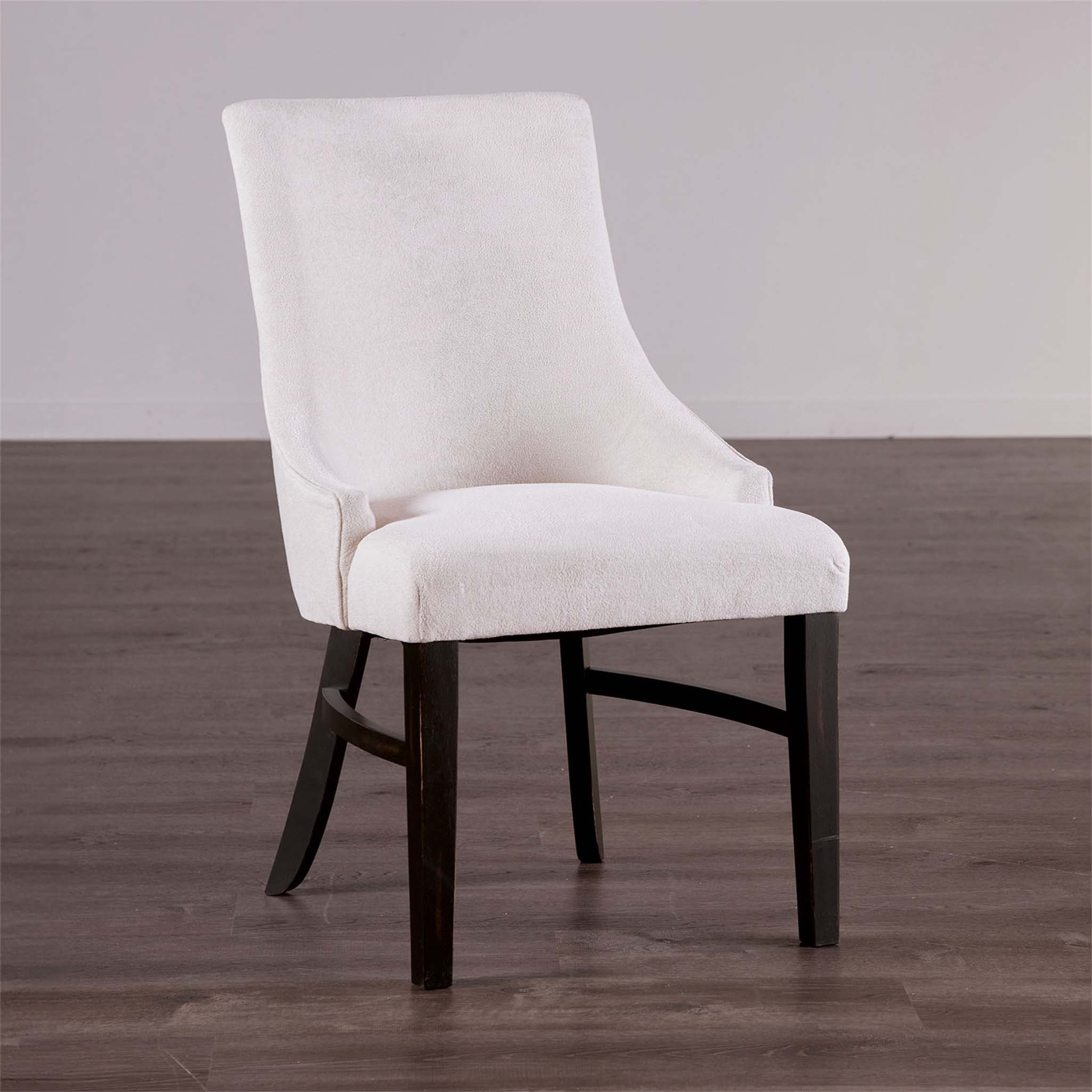 Wildon Home® Transitional Style 2pc Padded Wing Back Arm Chairs with ...
