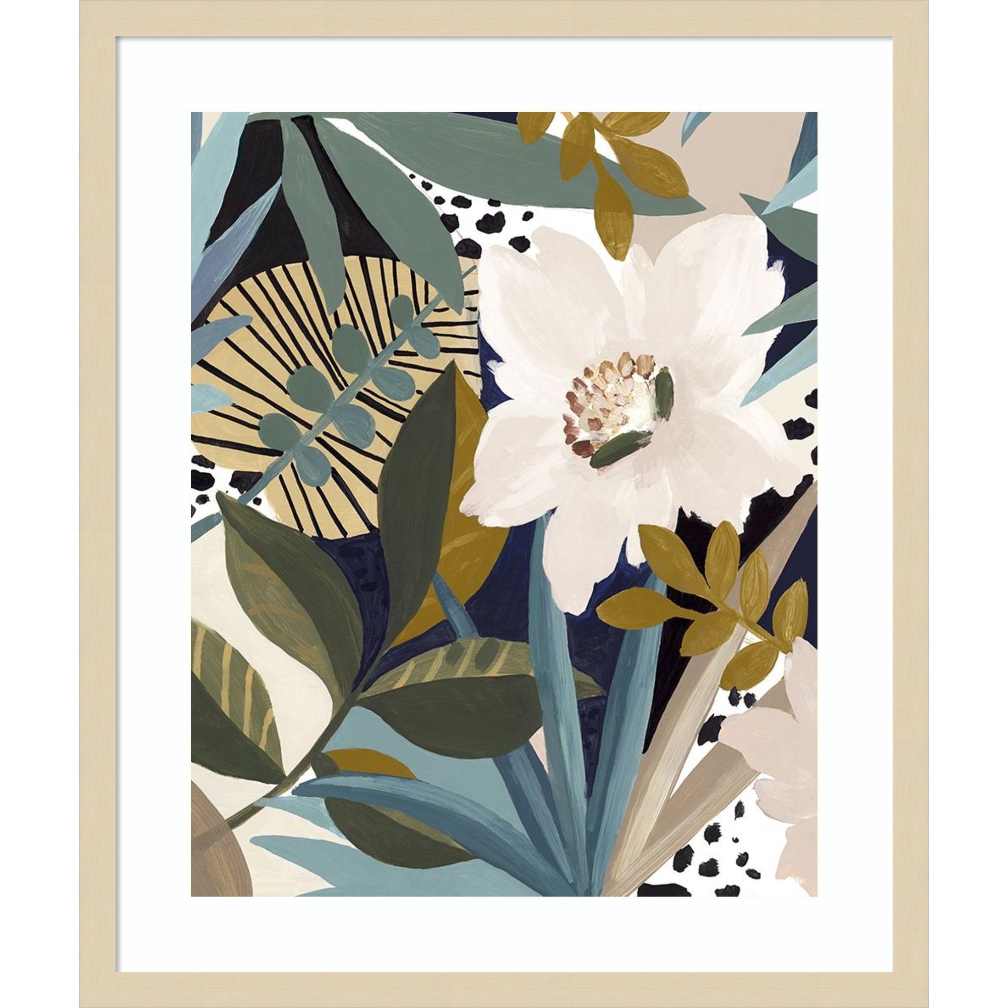 Bayou Breeze Floral Symphony I By Eva Watts Wood Framed Wall Art Print ...