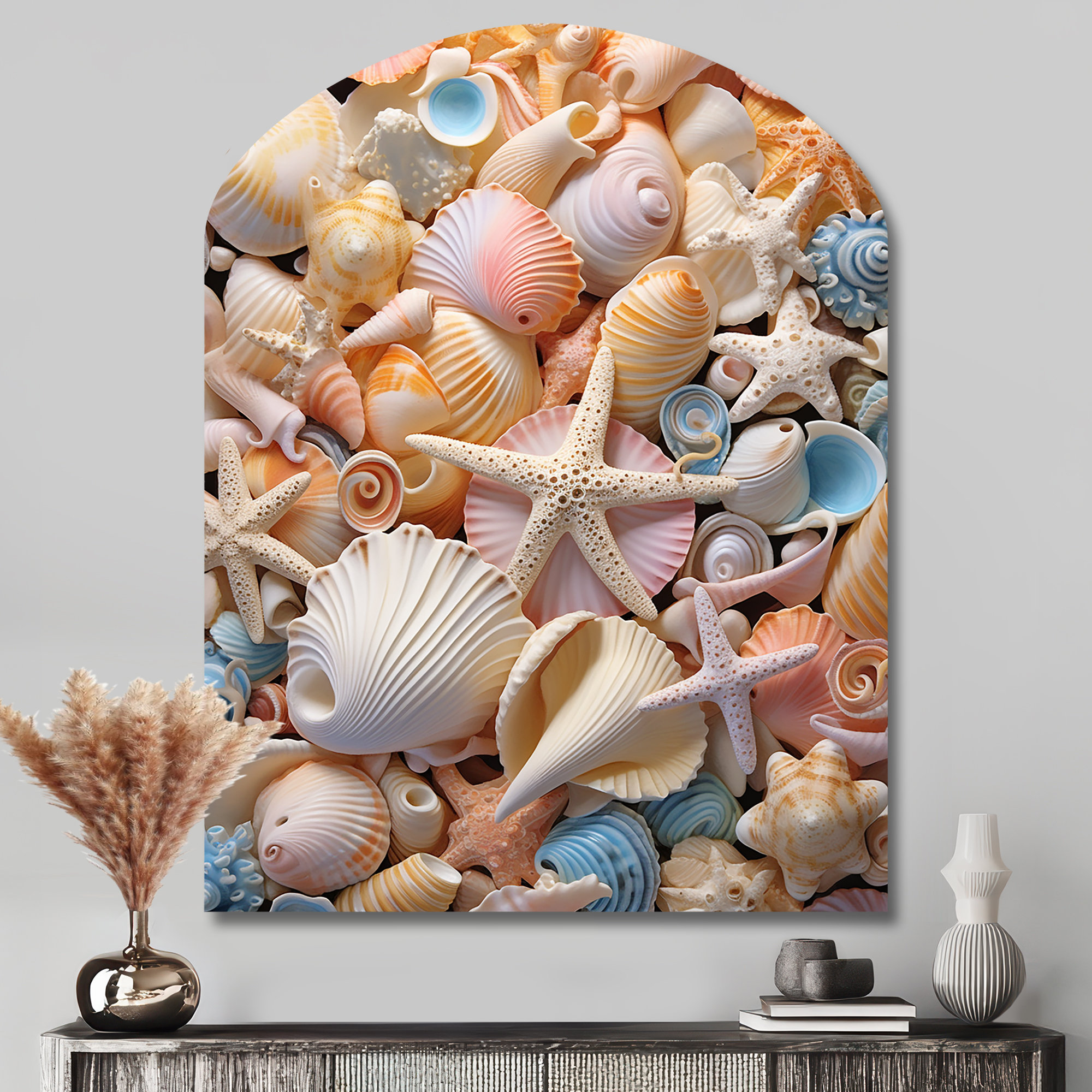Beachcrest Home™ Seashell Realistic Treasures Realism - Arch Seashell ...