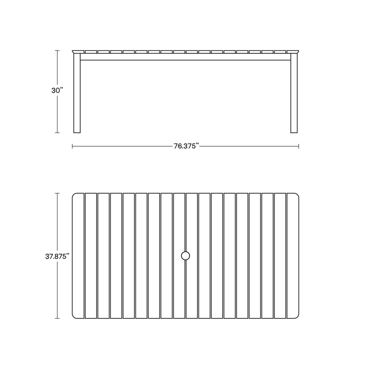 Neighbor 76" Dining Table & Reviews | Perigold