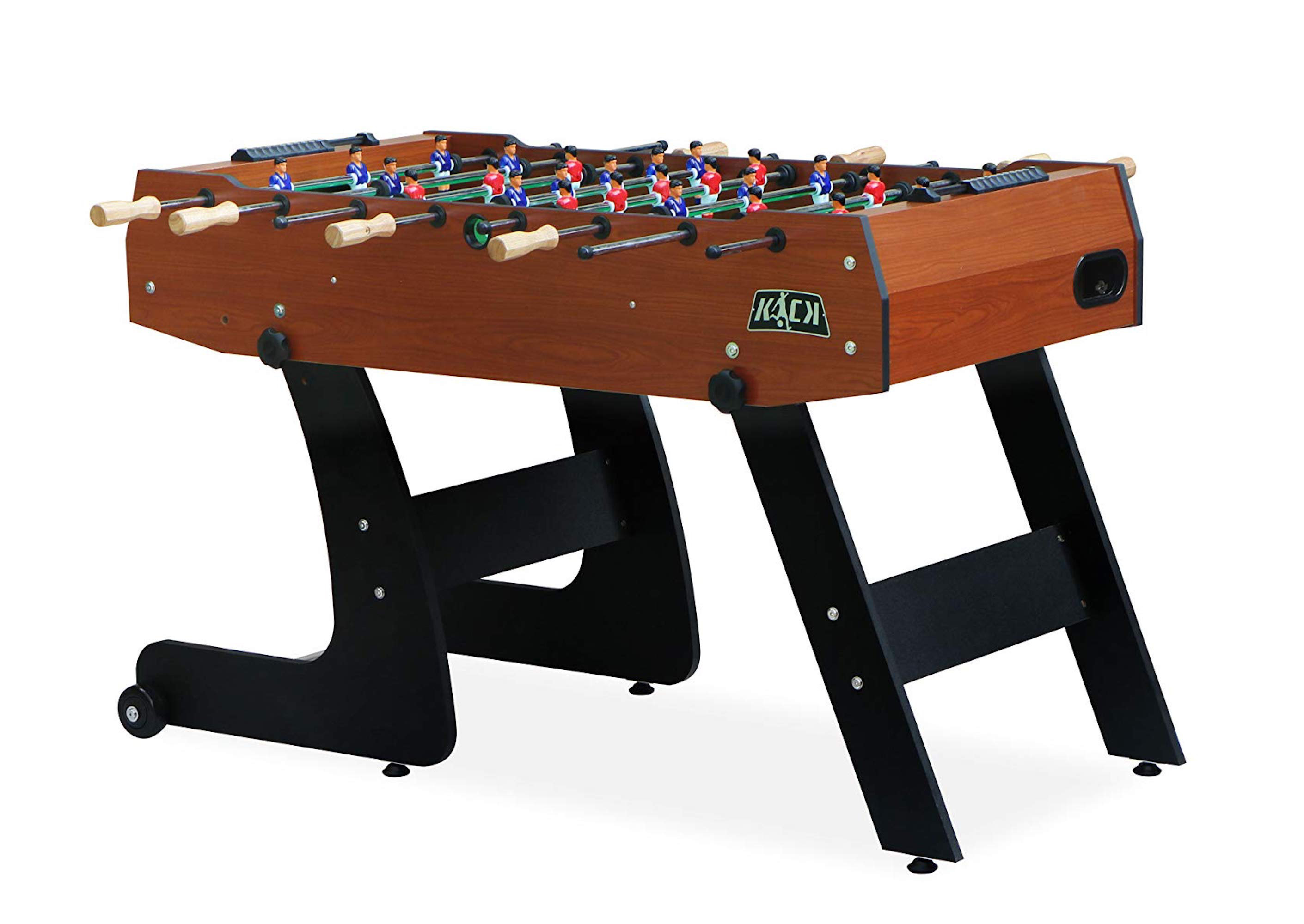 KICK Foosball Tables KICK Monarch 48" Brown Folding Foosball Table ...