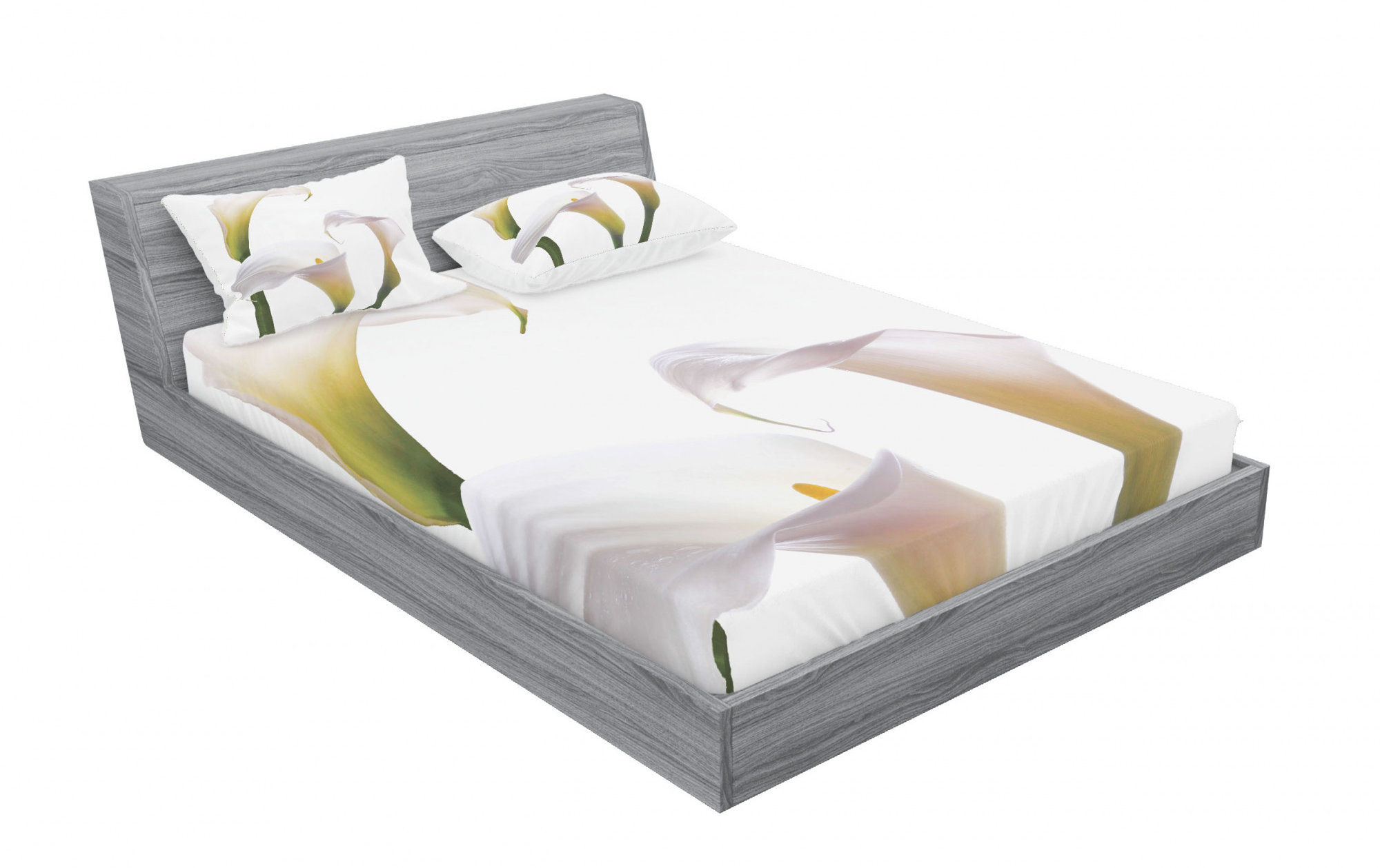 Ambesonne Flourishing Calla Lilies Floral Sheet Set | Wayfair