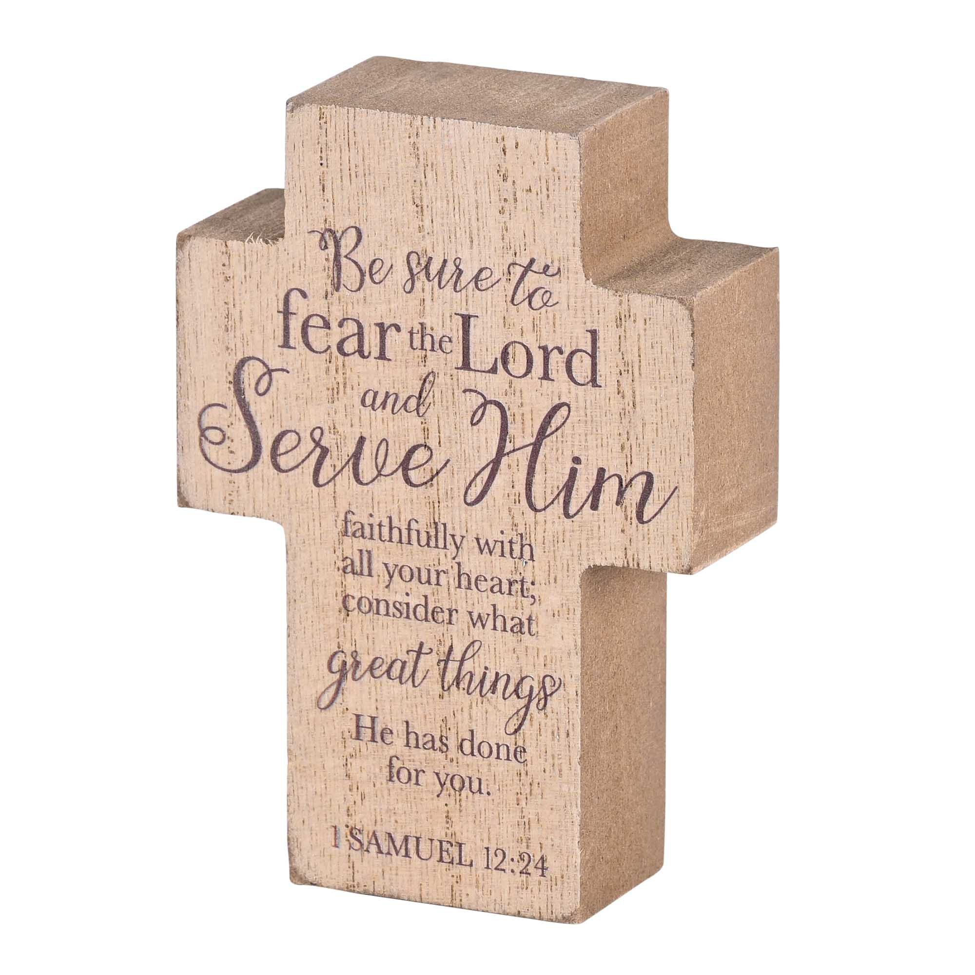 Trinx Tabletop Plaque Cross Serve Him 4in - Wayfair Canada