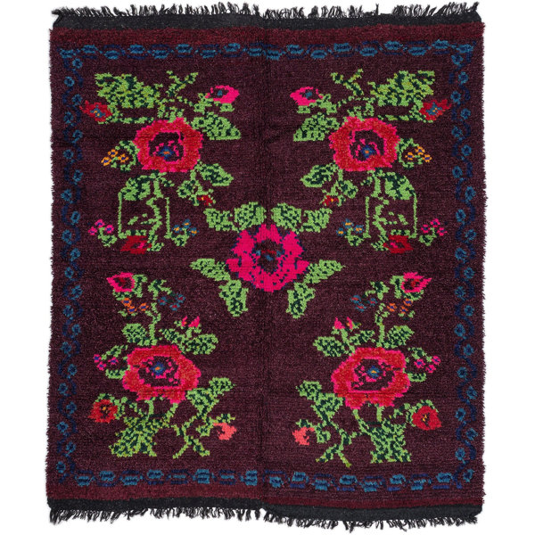 Rosalind Wheeler Round Draylon Hand Knotted Area Rug | Wayfair.co.uk