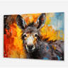 Design Art Grey Donkey Gentle Companion Collage - Donkey Acrylic Wall ...