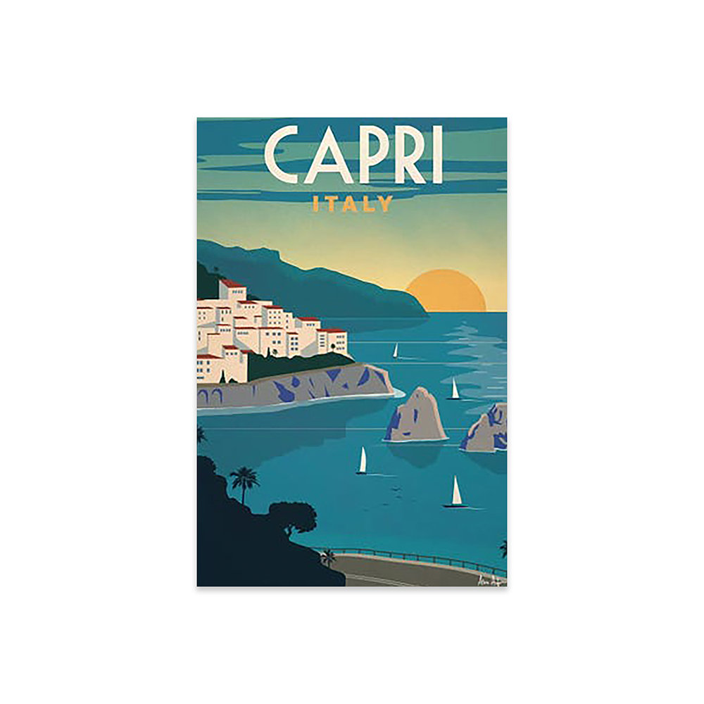Dovecove Capri - Unframed Graphic Art | Wayfair