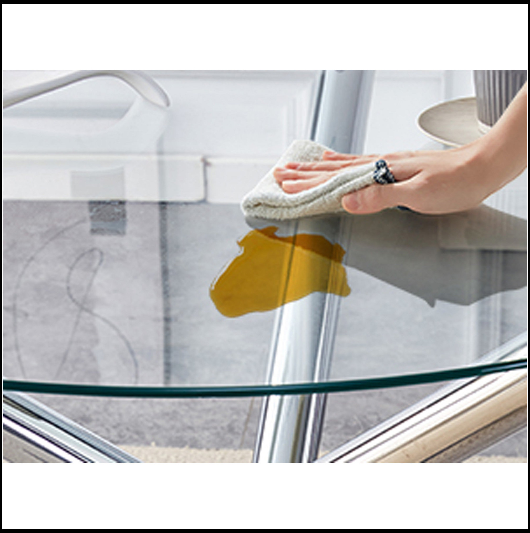 Mercer41 42-Inch Glass Round Table.Modern And Simple, Stylish Choice: A ...