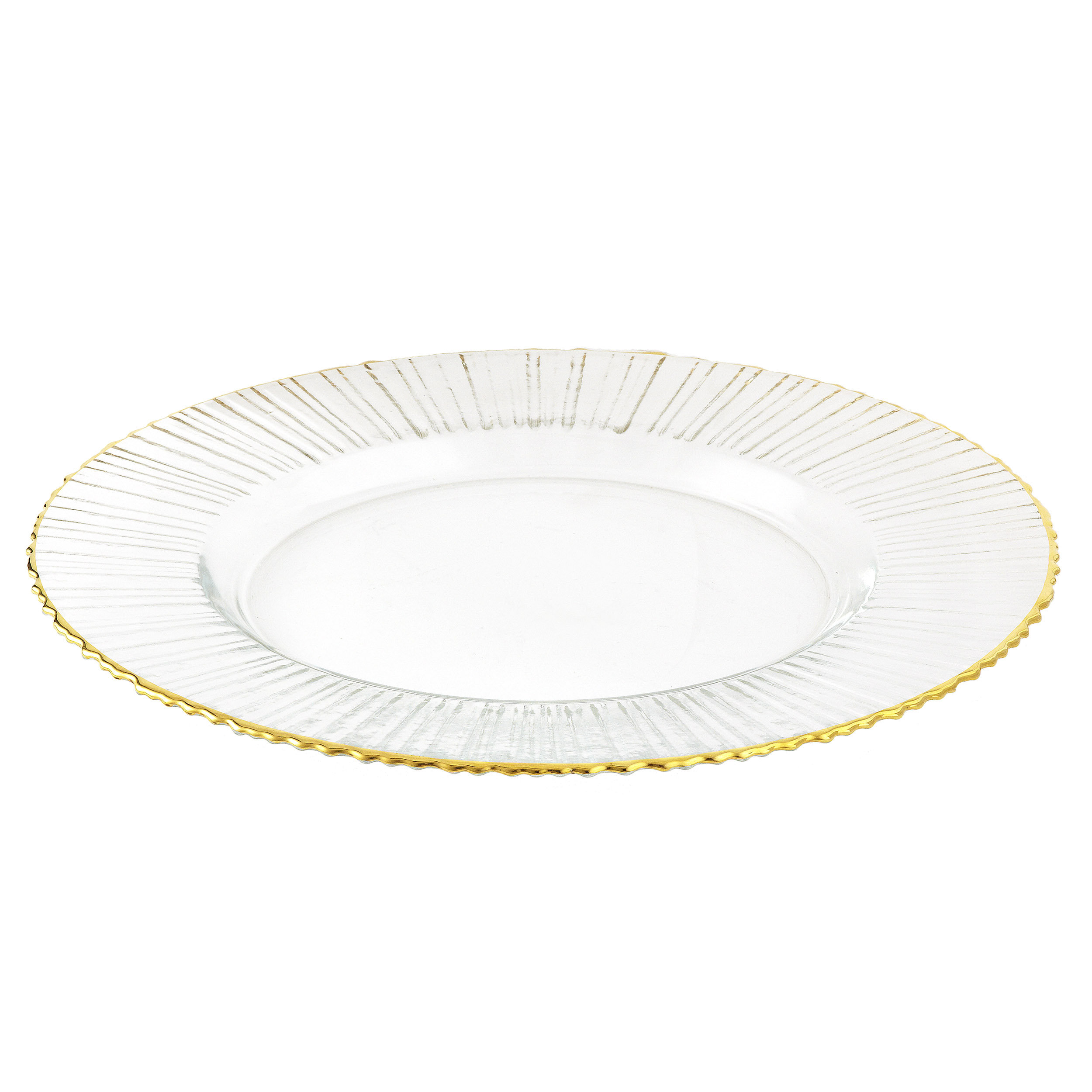 Elegance by Leeber Ray Rim 4 Piece Charger Set & Reviews | Wayfair