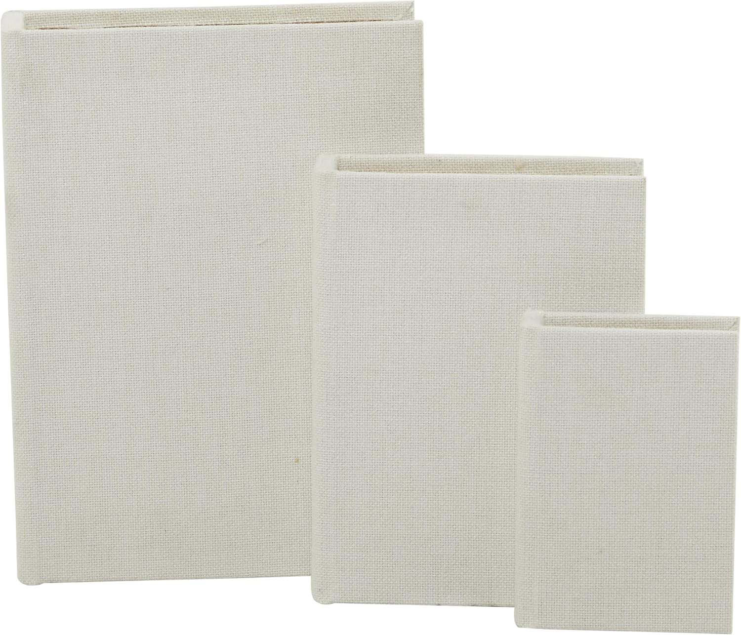 Latitude Run® Linen Fabric Decorative Box Faux Storage Book Book Shaped ...