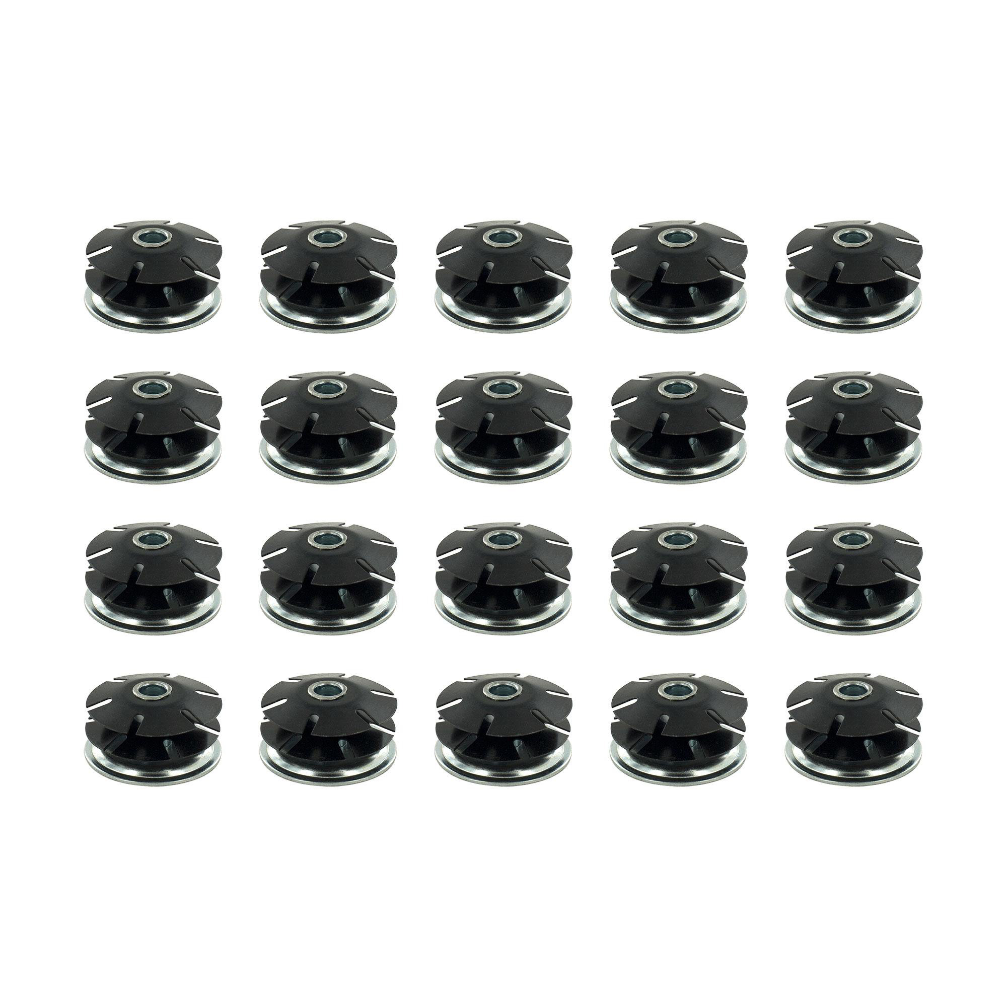 Outwater Industries Double Star Threaded Caster Insert | Heat Treated ...