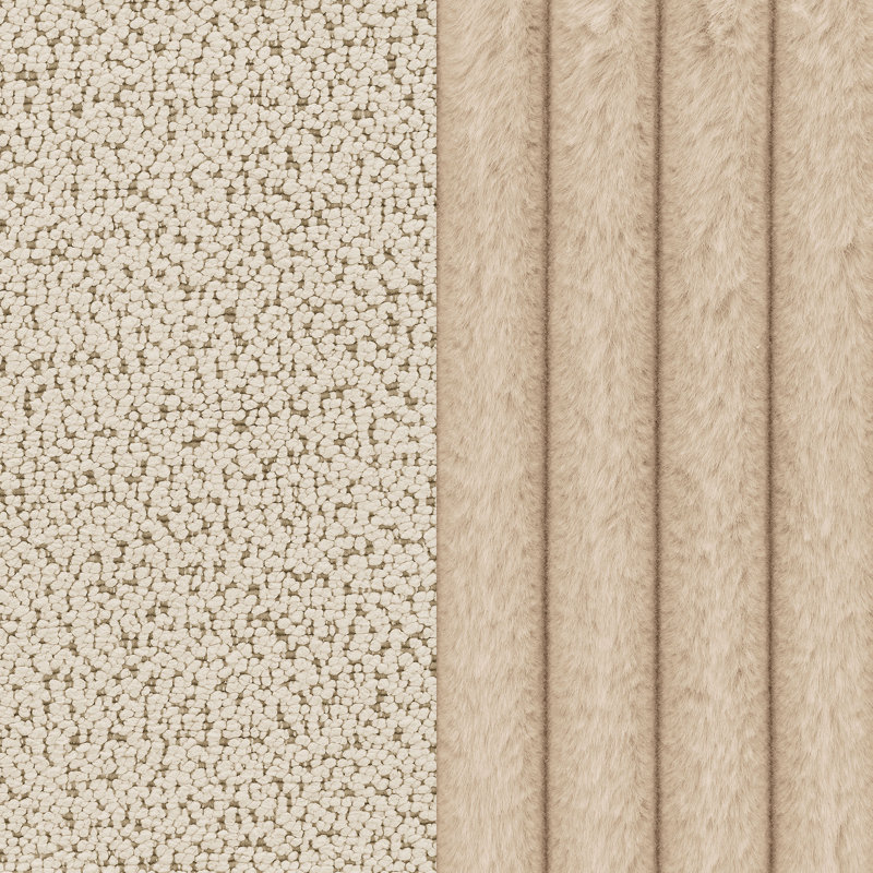 Wade Logan® Chanab Boucle Upholstered Chair And A Half Sand Pebble ...