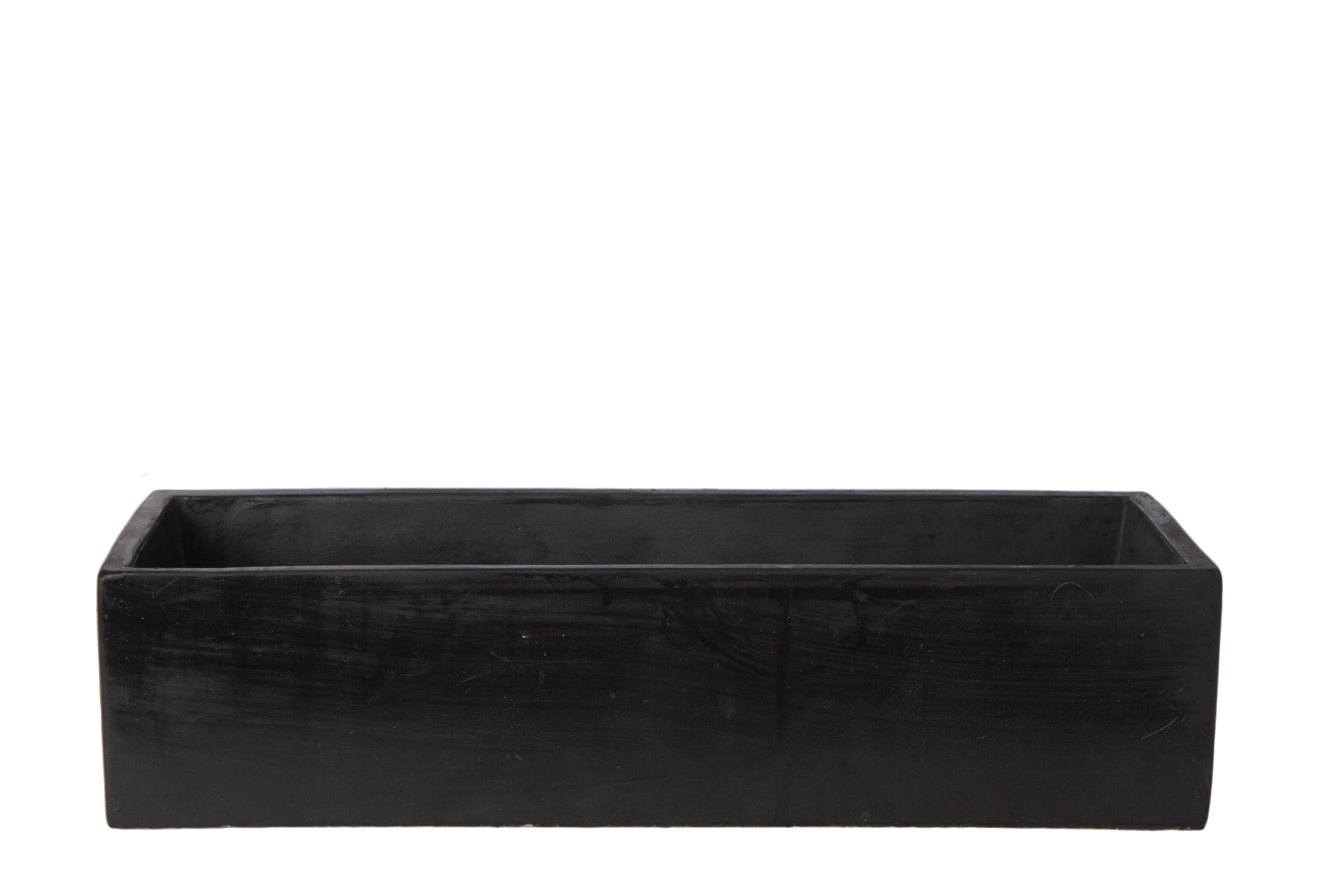 17 Stories Cement Rectangle Flower Pot LG Concrete Finish Grey ...