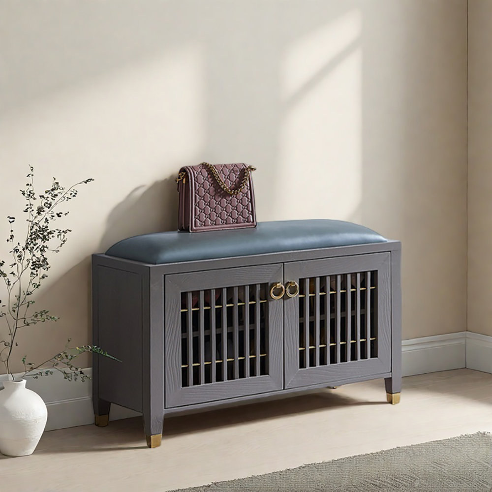 interanest 31.5in Shoe Changing Stool Shoe Storage Stool - Wayfair Canada