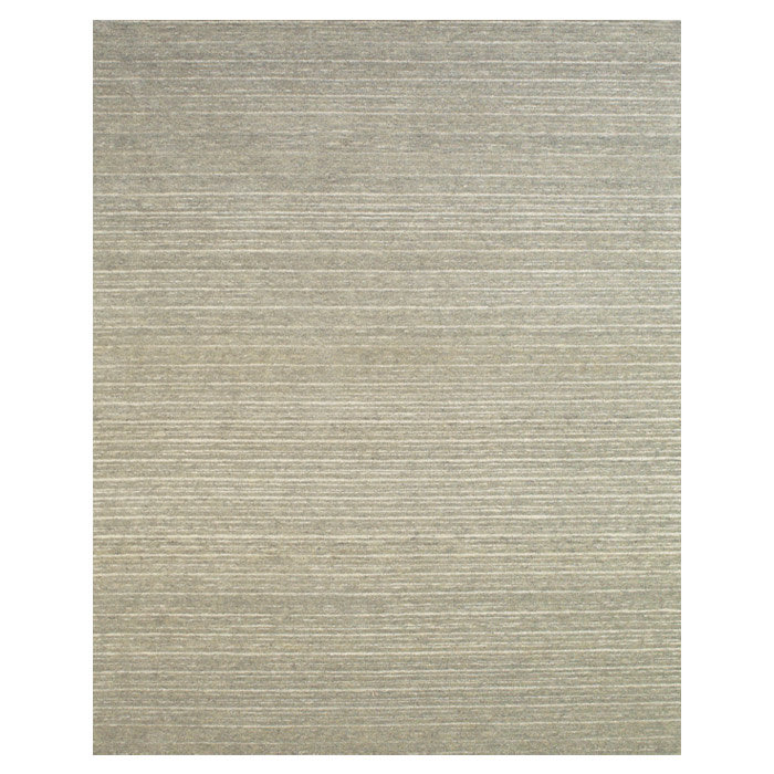 Gracie Oaks Aydiner Striped Handmade Looped Wool Smoke Area Rug | Wayfair