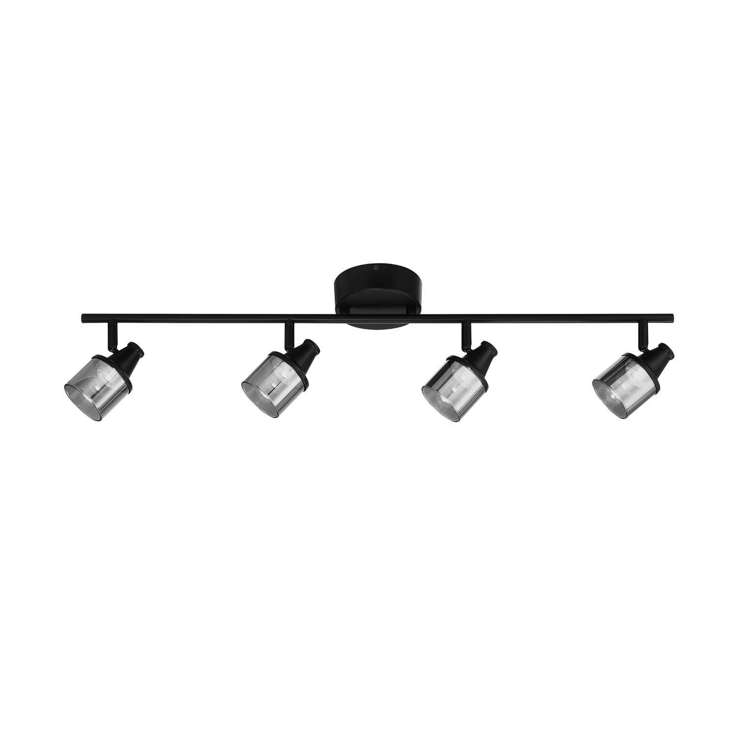 Flsnt 4-light Led Track Lighting Ceiling Fixture, White Adjustable ...
