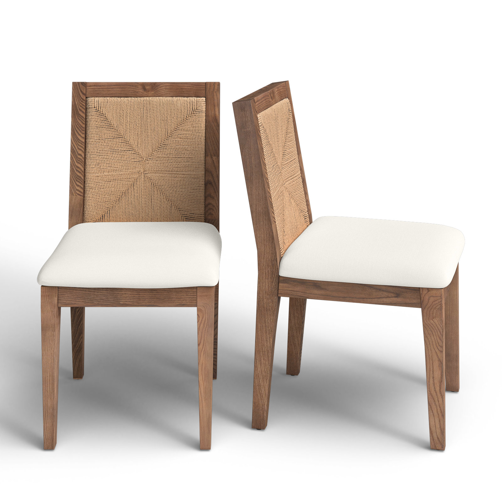 Birch Lane™ Hudgins Woven Back Side Chair & Reviews | Wayfair