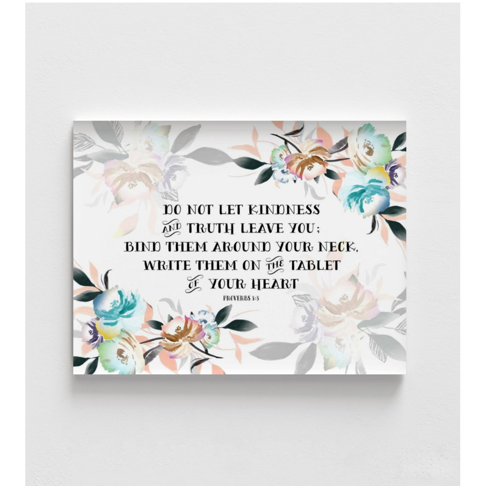 WeFrameArt Proverbs 3-3 By Tara Moss, Framed Proverbs 3:3 Poster ...