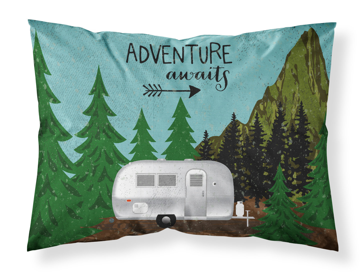 Caroline's Treasures Airstream Camper Adventure Awaits Pillowcase | Wayfair