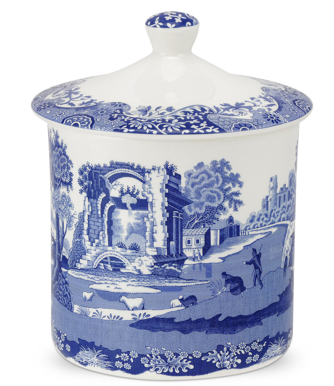 Spode Blue Italian Storage Jar 7.5" & Reviews | Wayfair