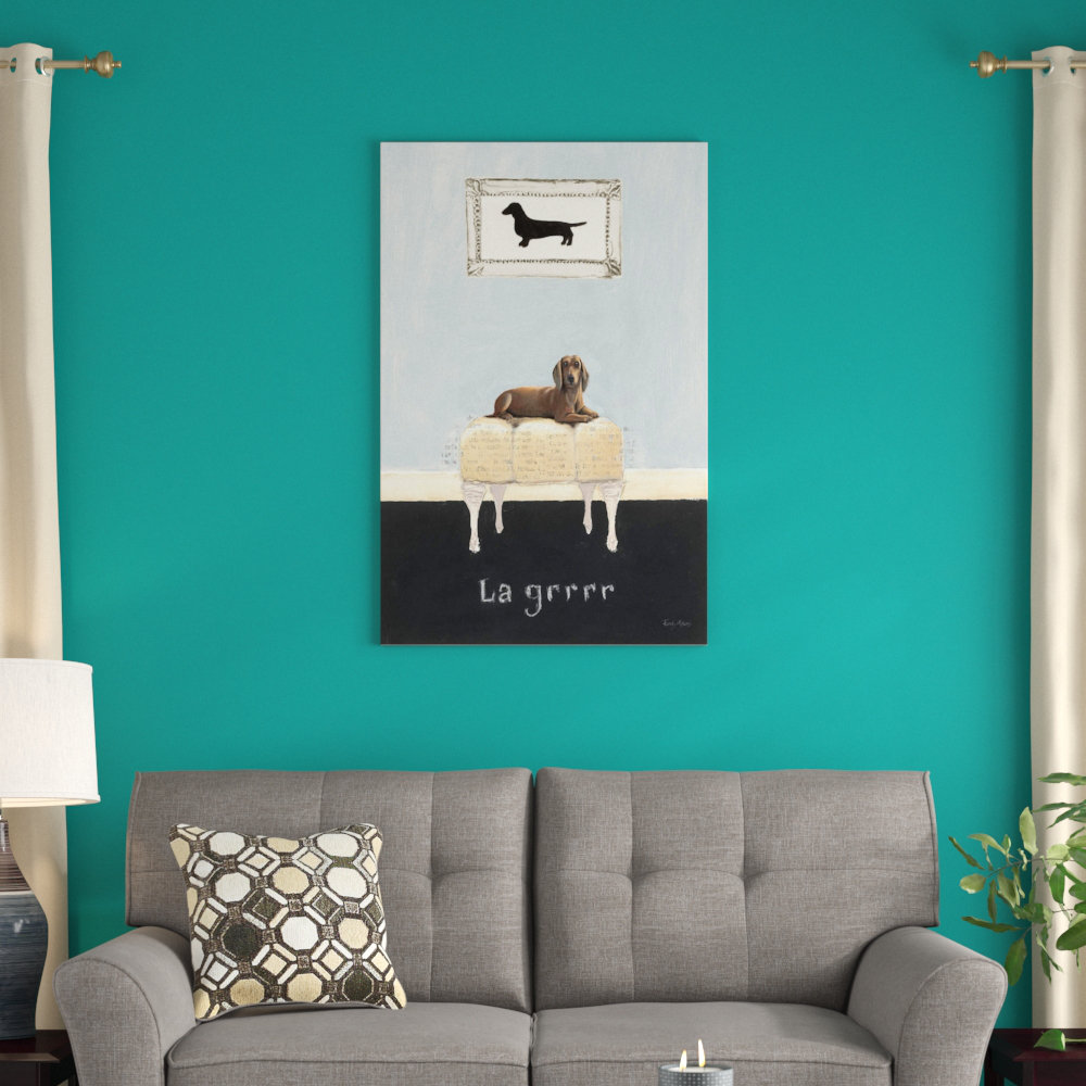 East Urban Home Emily Adams La Grrr by Emily Adams - Wrapped Canvas ...