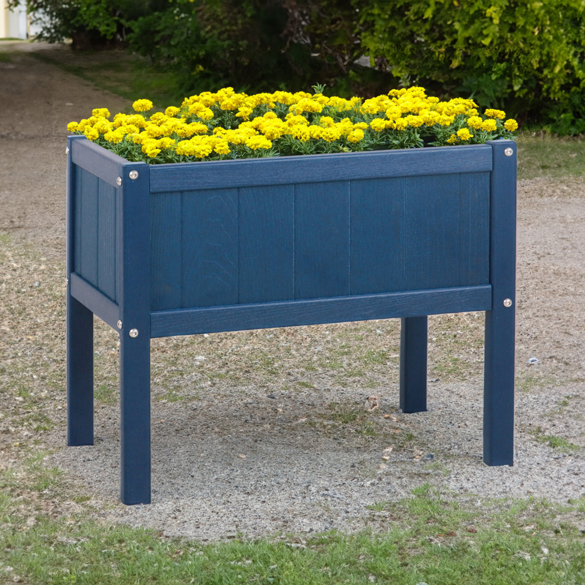 Arlmont & Co. Nakirah Elevated Raised Planter Box HDPE Waterproof ...