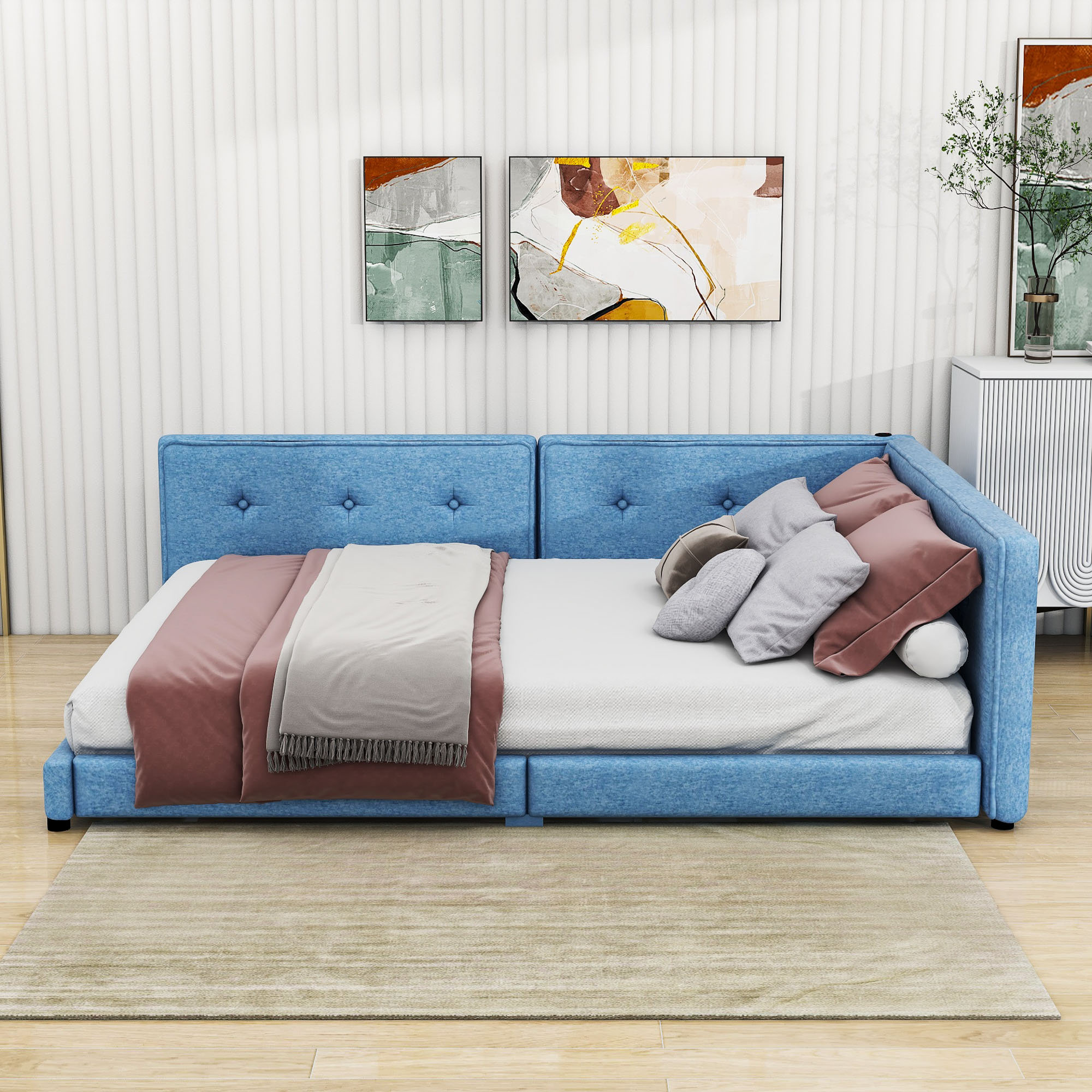 Latitude Run® Khrissa Low Profile Panel Headboard Bed - Wayfair Canada