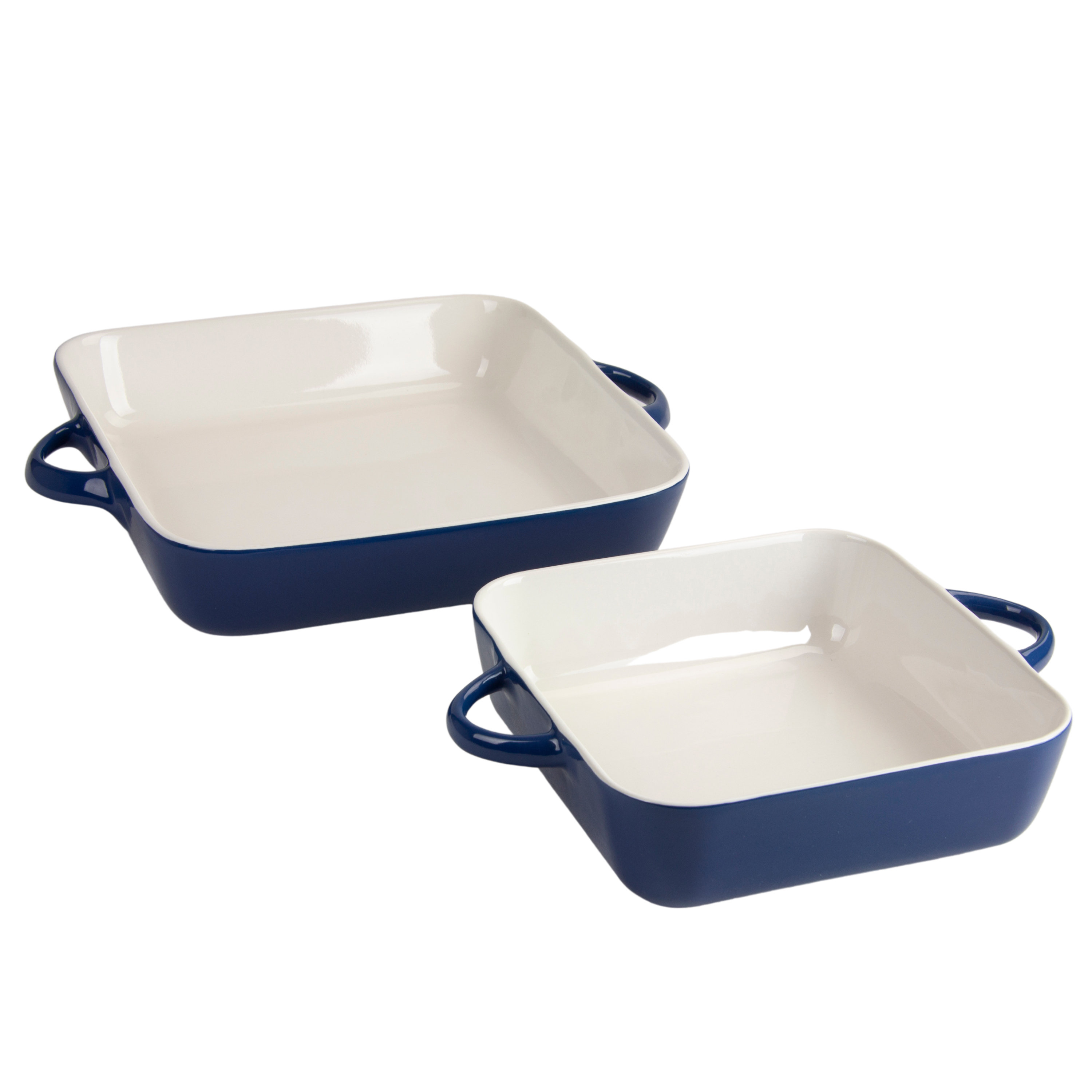 Ten Strawberry Street Sienna Square 10" and 8" Stoneware Bakeware Set ...