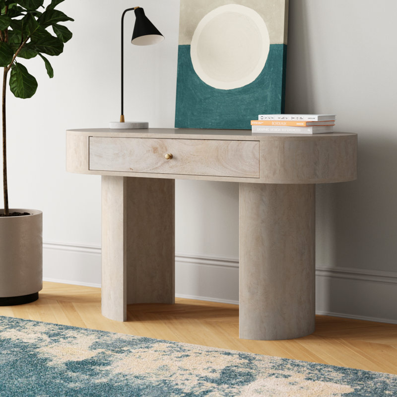 Ebern Designs Jillian Gooding Oval Desk & Reviews | Wayfair