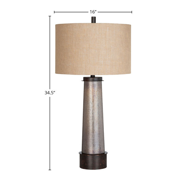 17 Stories Tarrus Glass Table Lamp | Wayfair