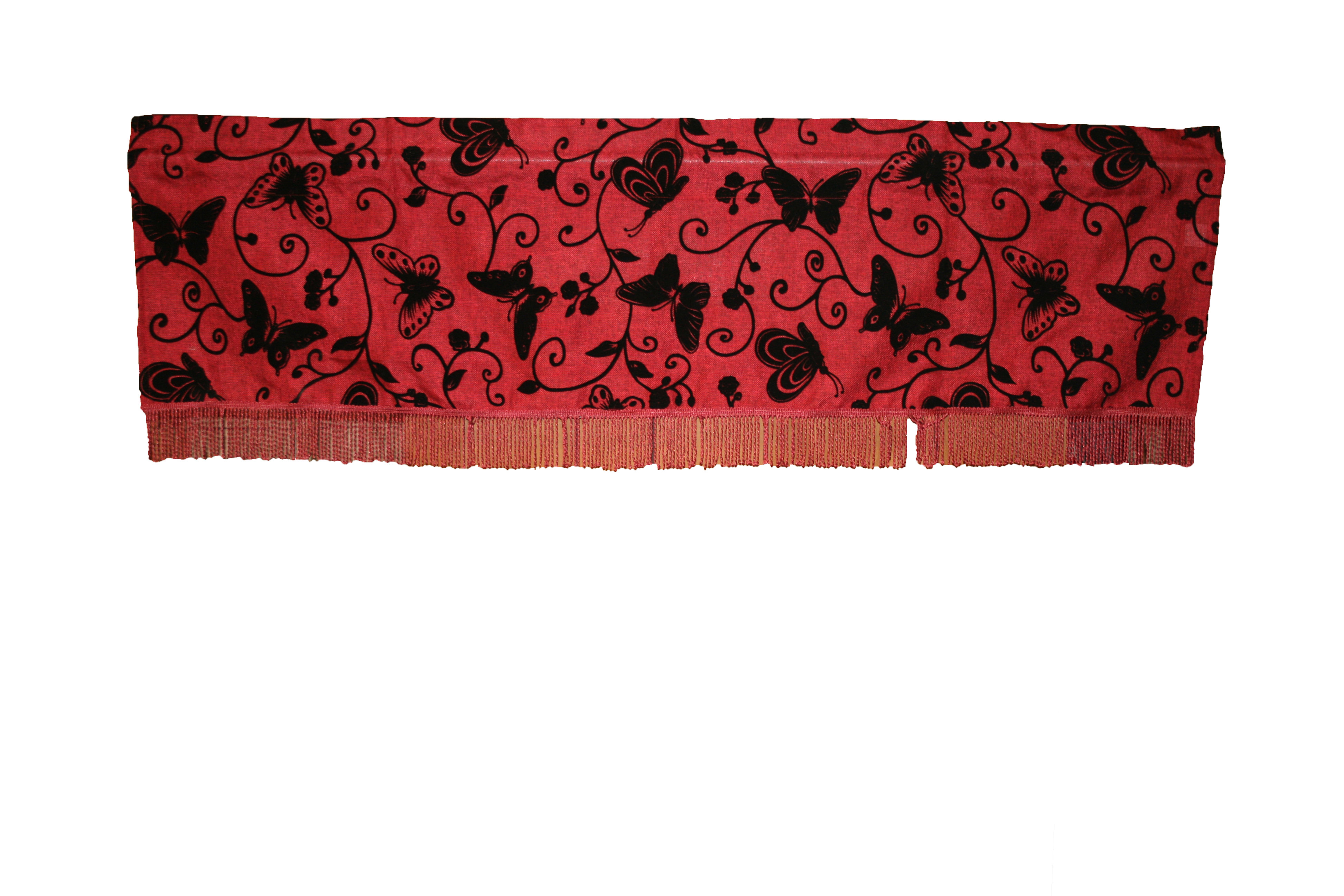 Violet Linen Tivoli Butterfly 60" Curtain Valance | Wayfair