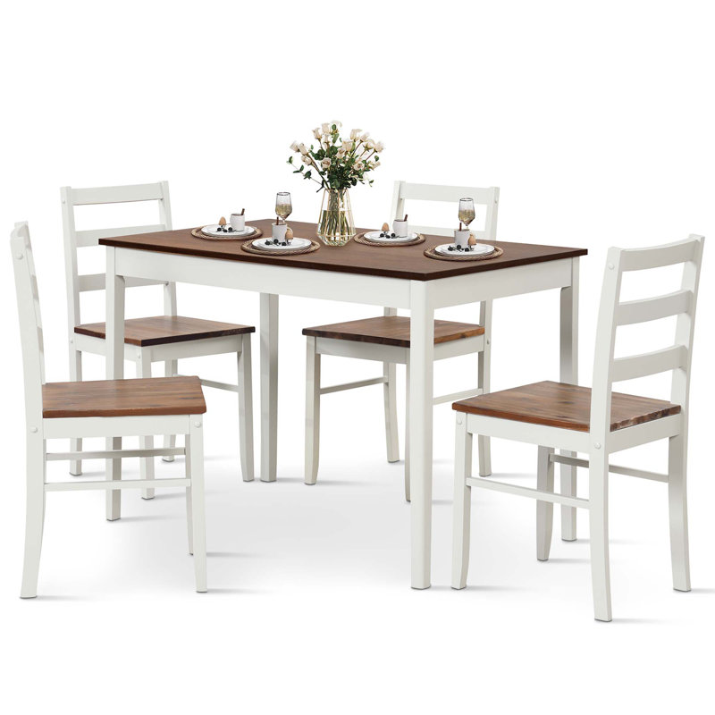 Lark Manor™ Arneta Rectangular 28'' L x 45'' W Restaurant Dining Set ...