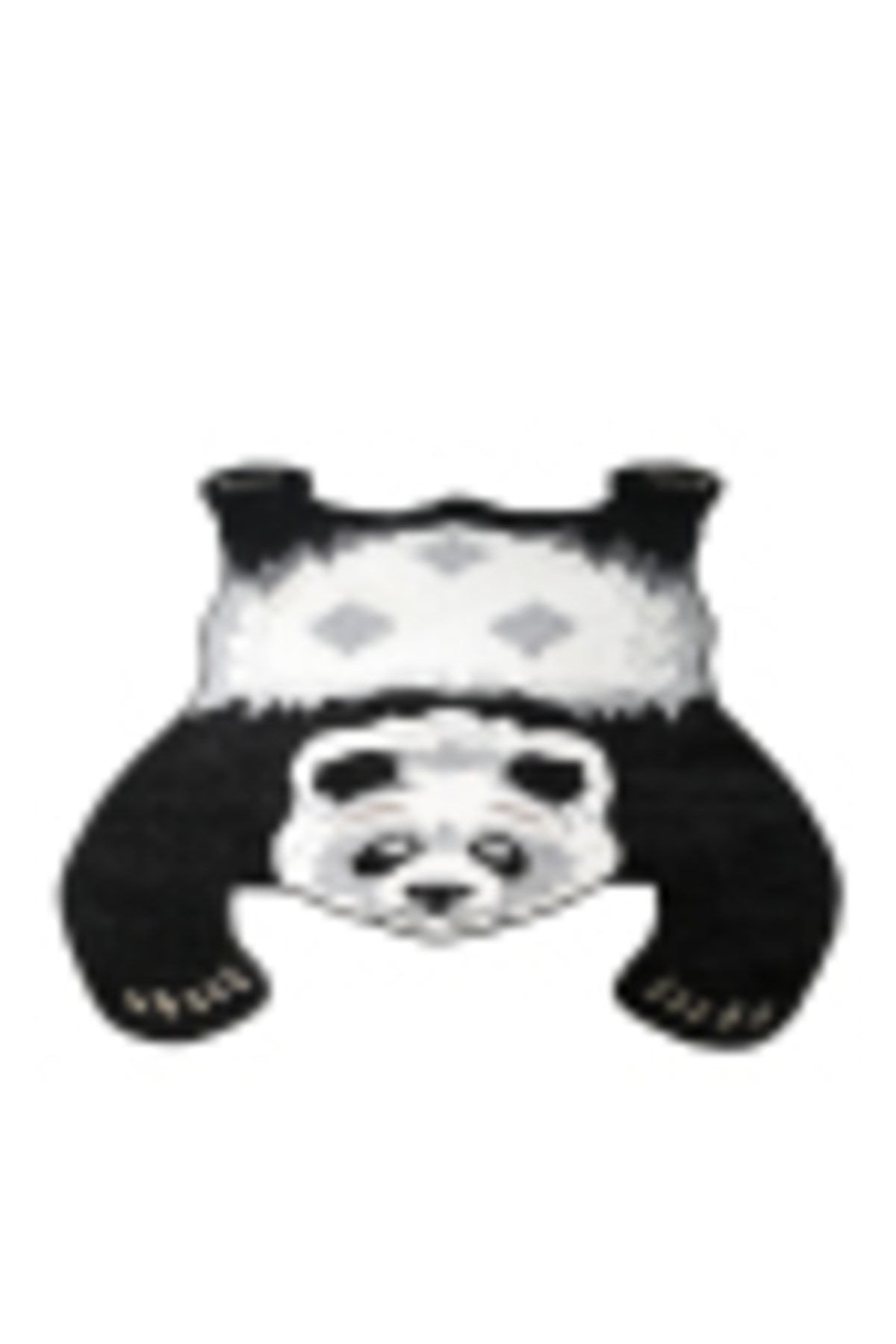 Hokku Designs Cute Panda Pattern Woven Base Machine Washable Rug | Wayfair