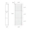 DecoMust 36" Stainless Steel Triple Layered Rectangular Recessed Shower ...