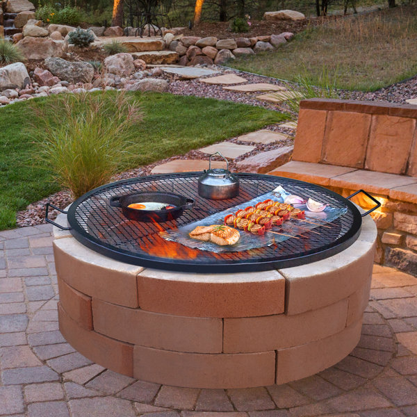VEVOR Round Alloy Steel Fire Pit Log Grate & Reviews | Wayfair