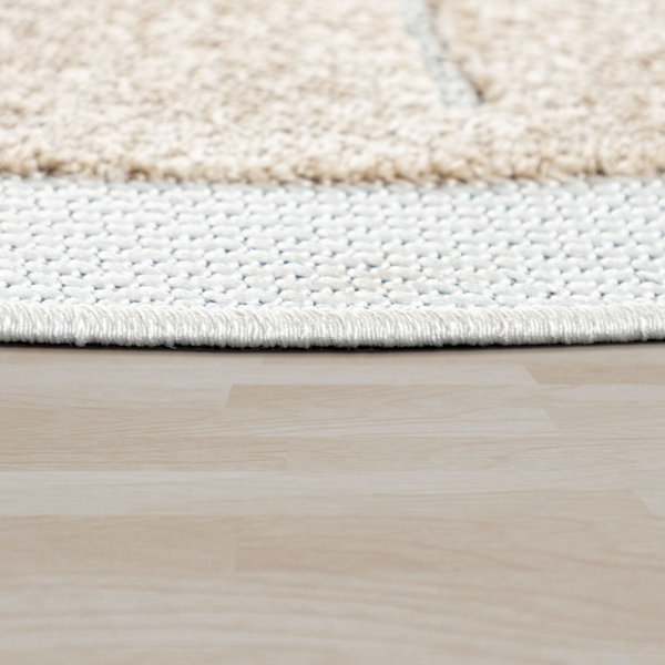 Paco Home Round No Pattern Flatweave Polypropylene Rug & Reviews | Wayfair