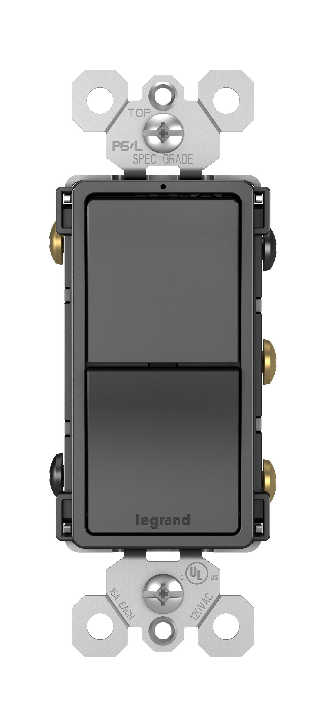 Legrand Radiant 15-Amp Combination Two Single Pole/3-Way Rocker Light ...