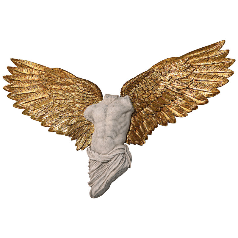 Design Toscano Take Flight Male Torso Angel Wall Décor | Wayfair