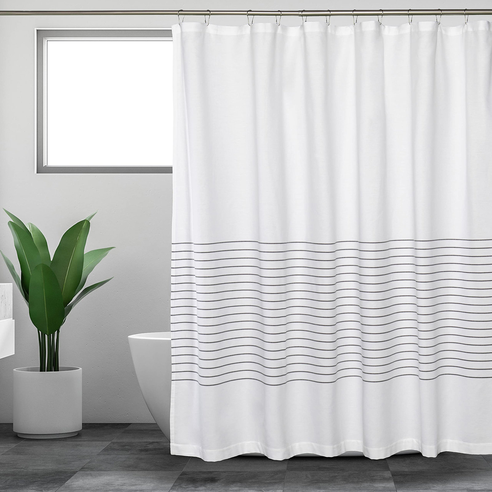 Latitude Run® Lipkin Solid Color Single Shower Curtain | Wayfair