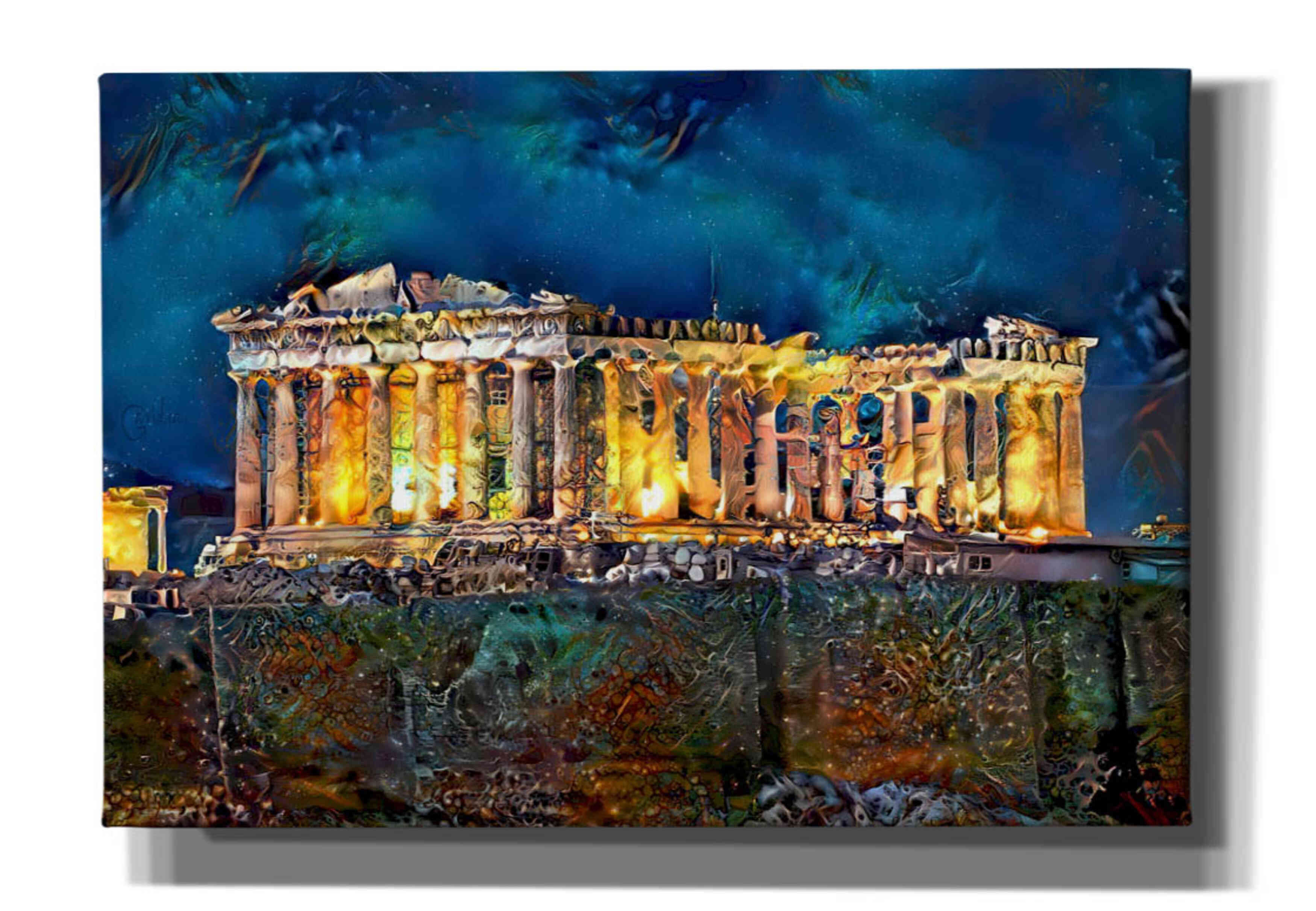 Alcott Hill® Epic Graffiti 'Athens Greece Parthenon' by Pedro Gavidia ...