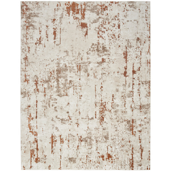 Wade Logan® Bordas Abstract Modern Machine Woven Area Rug Area Rug in ...
