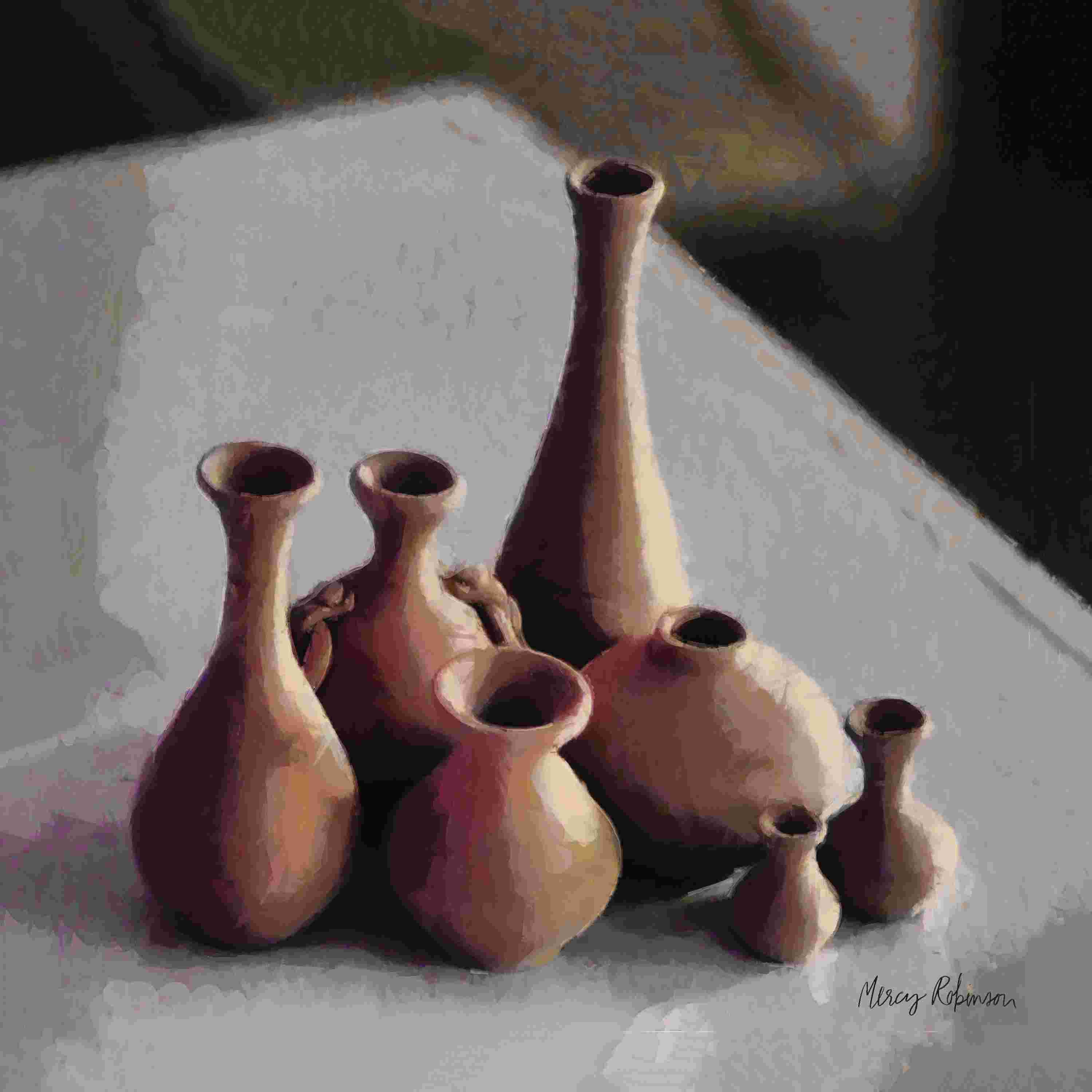 Winston Porter African Painted Pots - Wrapped Canvas Painting - Wayfair ...