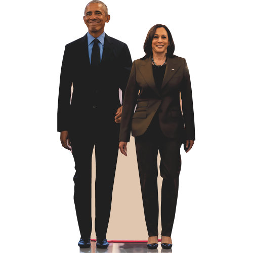 Wet Paint Printing H38221 Barack Obama Kamala Harris Cardboard Cutout ...